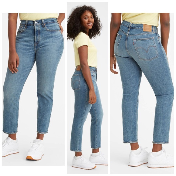 Levi's | Jeans | Levis Wedgie High Rise Mom Jeans Premium Denim Button Fly Tapered Leg Stretch 3 ...